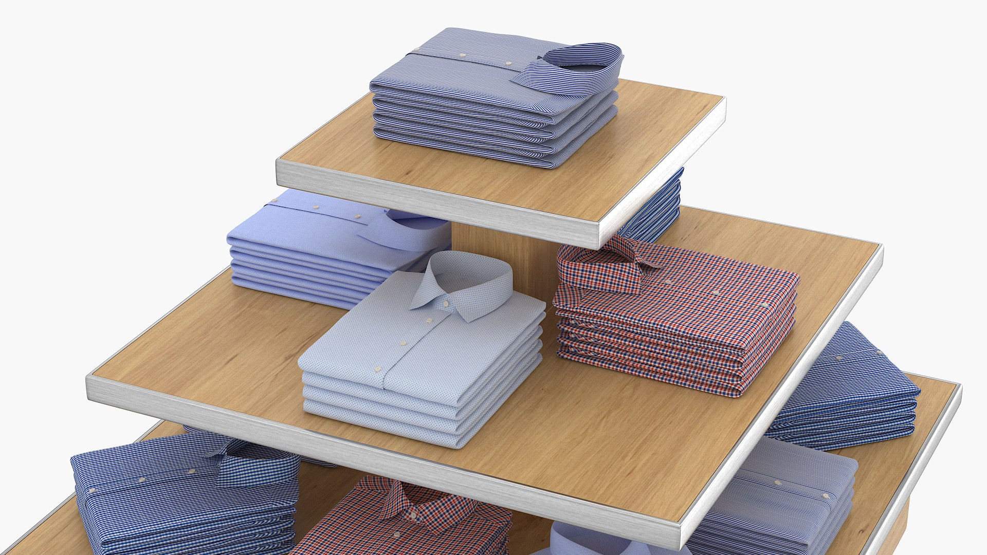 3D Shirt Pyramid Display 3 - TurboSquid 2009749