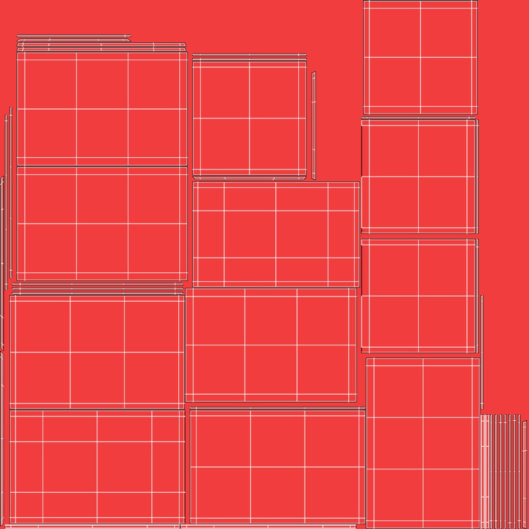 3D Red Display Case Model - TurboSquid 2190117