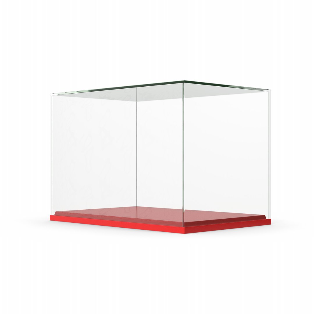 3D Red Display Case Model - TurboSquid 2190117