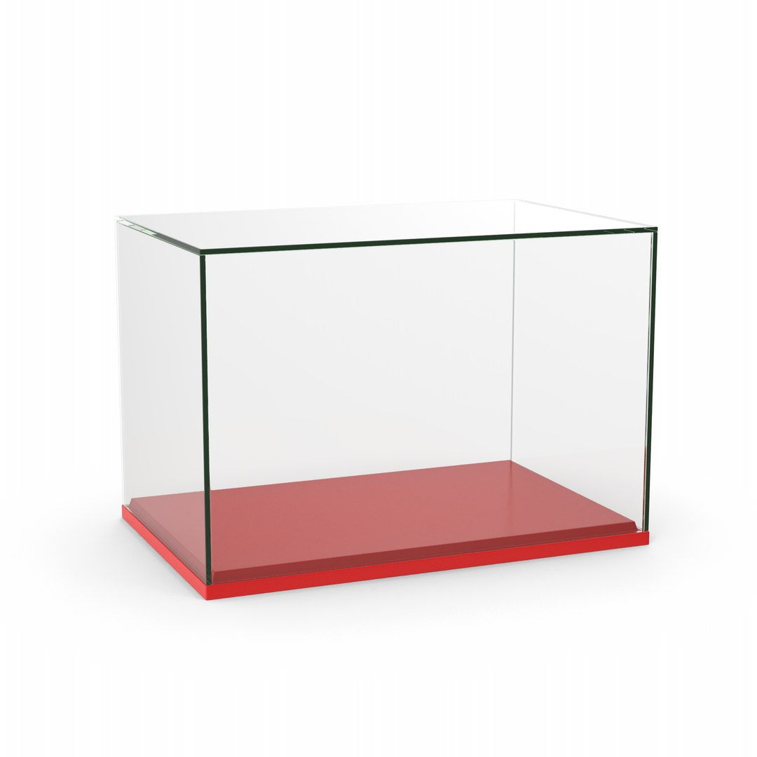 3D Red Display Case Model - TurboSquid 2190117
