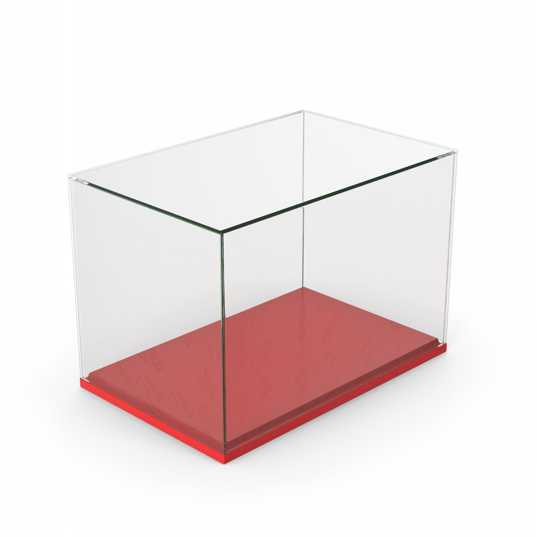 3D Red Display Case Model - TurboSquid 2190117