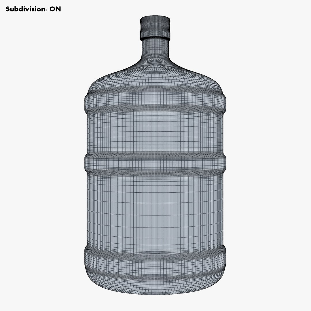 Water Bottle Container V 3D Model - TurboSquid 1543622