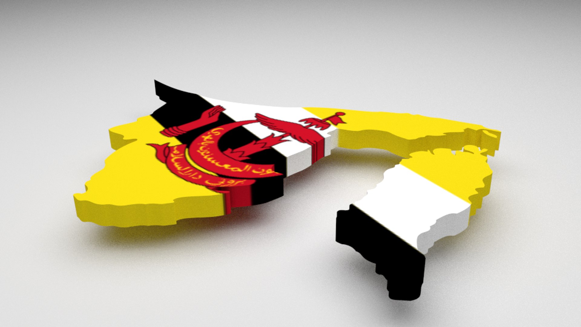 Brunei Flag 3d Model