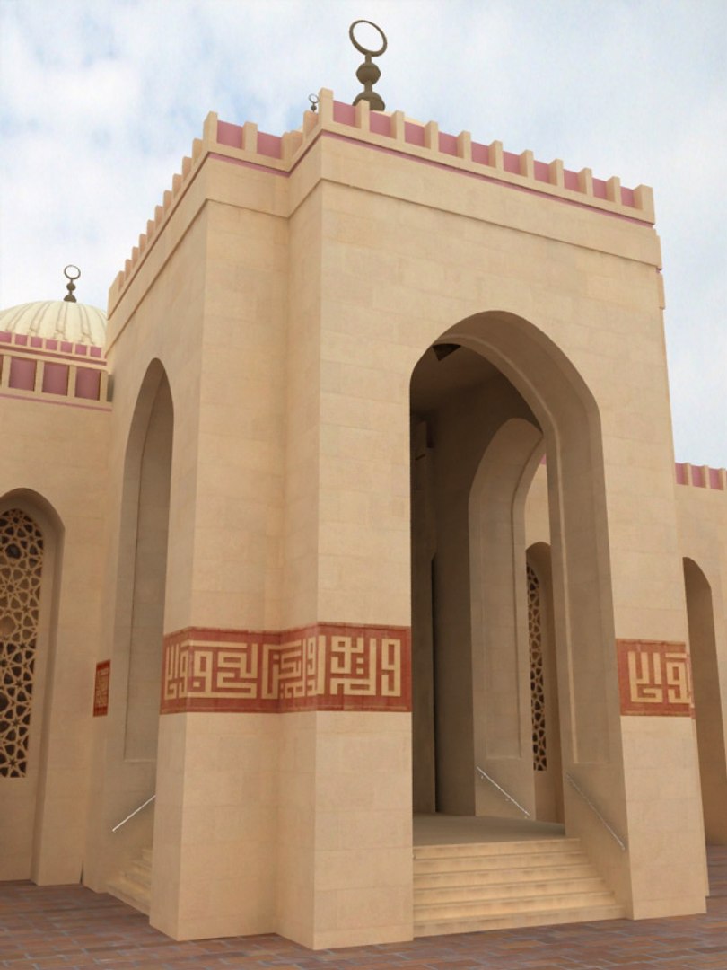 3D Al Fateh Mosque Model - TurboSquid 1649801