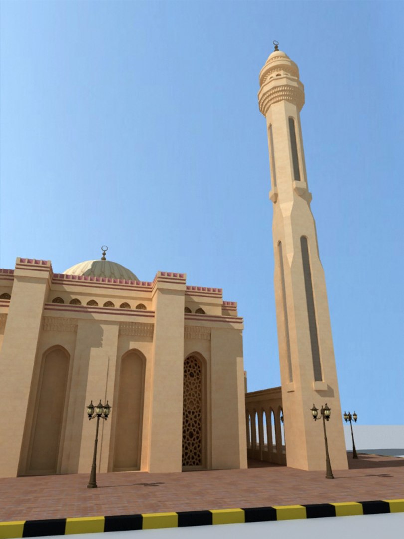 3D Al Fateh Mosque Model - TurboSquid 1649801
