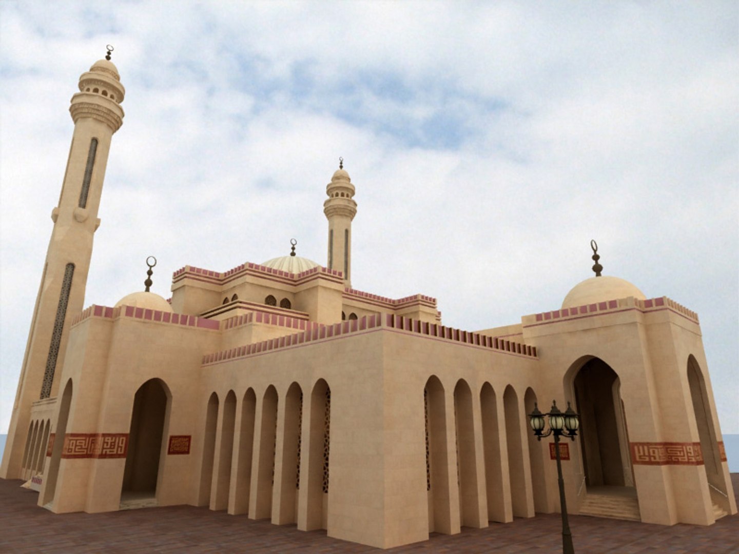 3D al fateh mosque model - TurboSquid 1649801