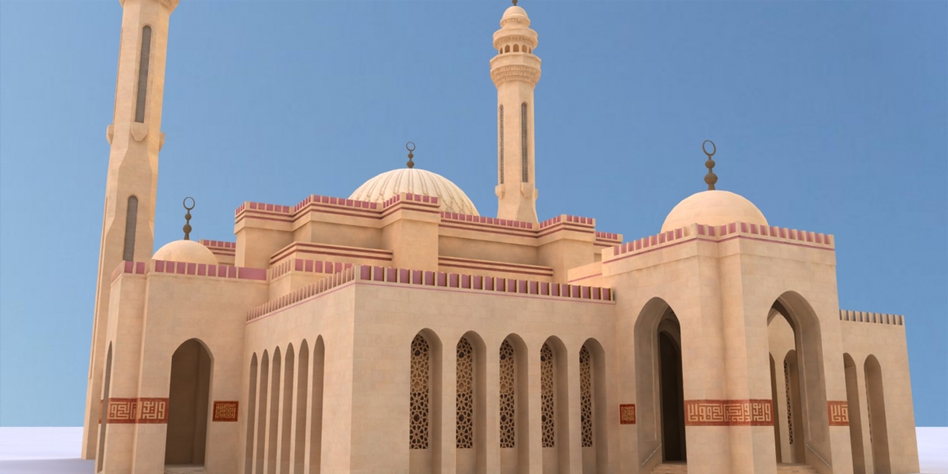 3D al fateh mosque model - TurboSquid 1649801