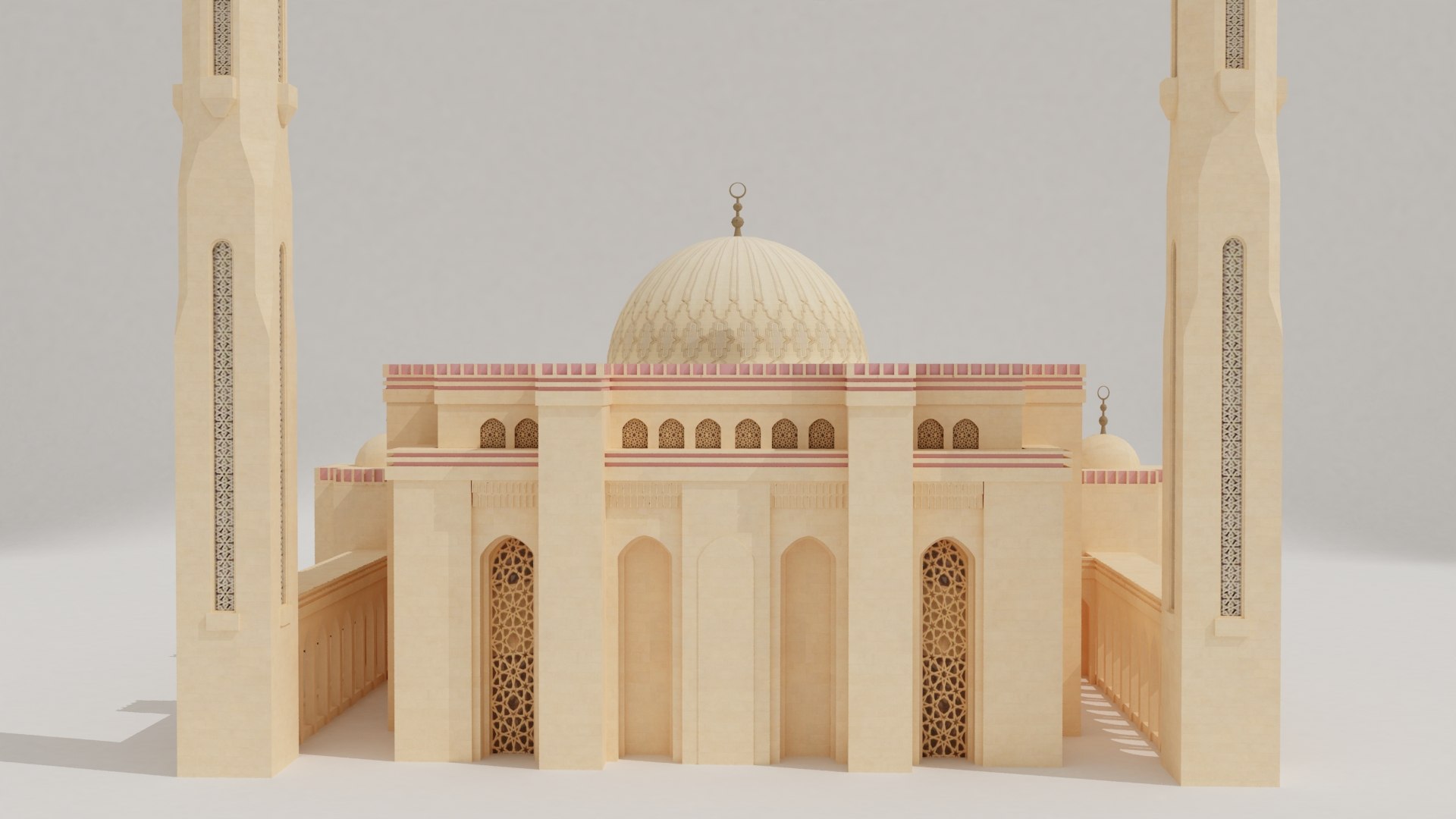 3D al fateh mosque model - TurboSquid 1649801
