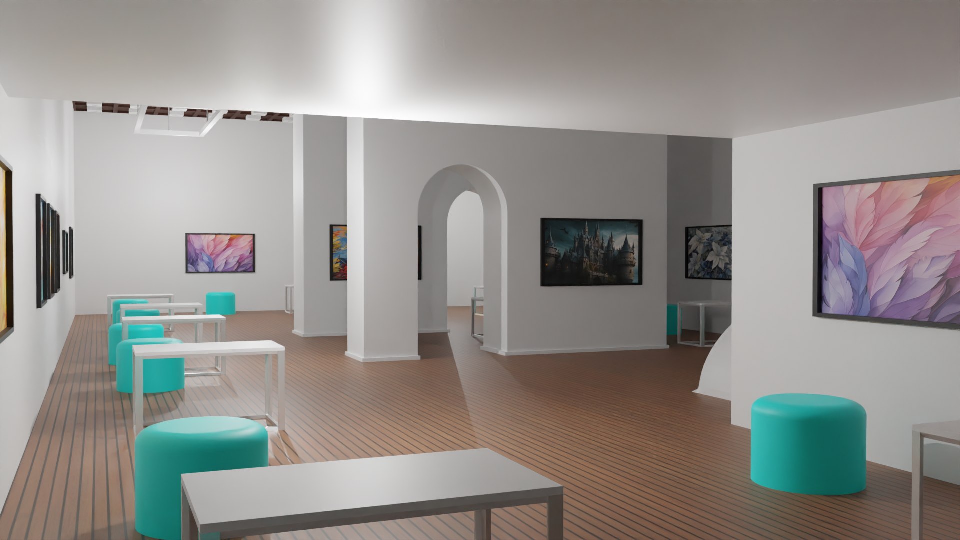 3D Art Gallery Model - TurboSquid 2157447