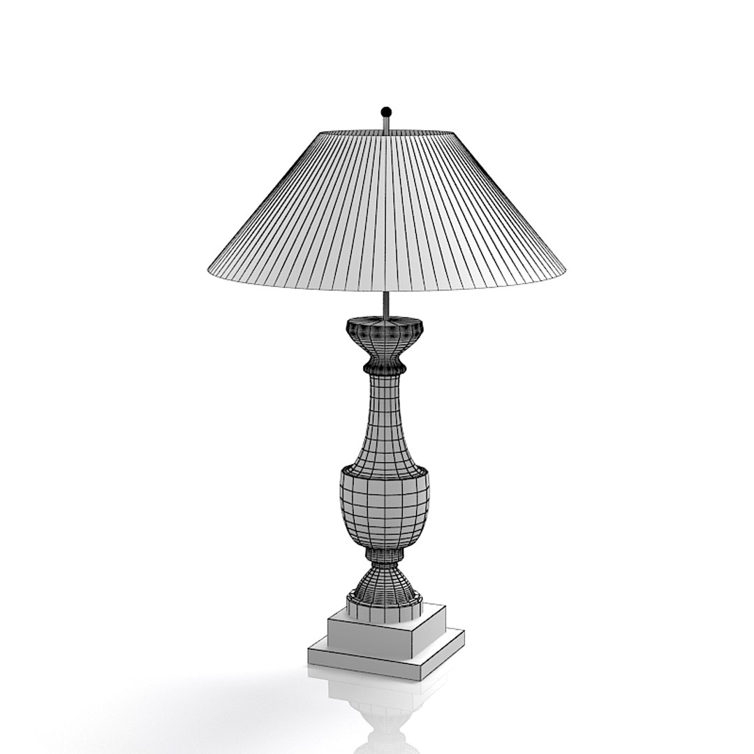 3d Model Vintage Table Lamp