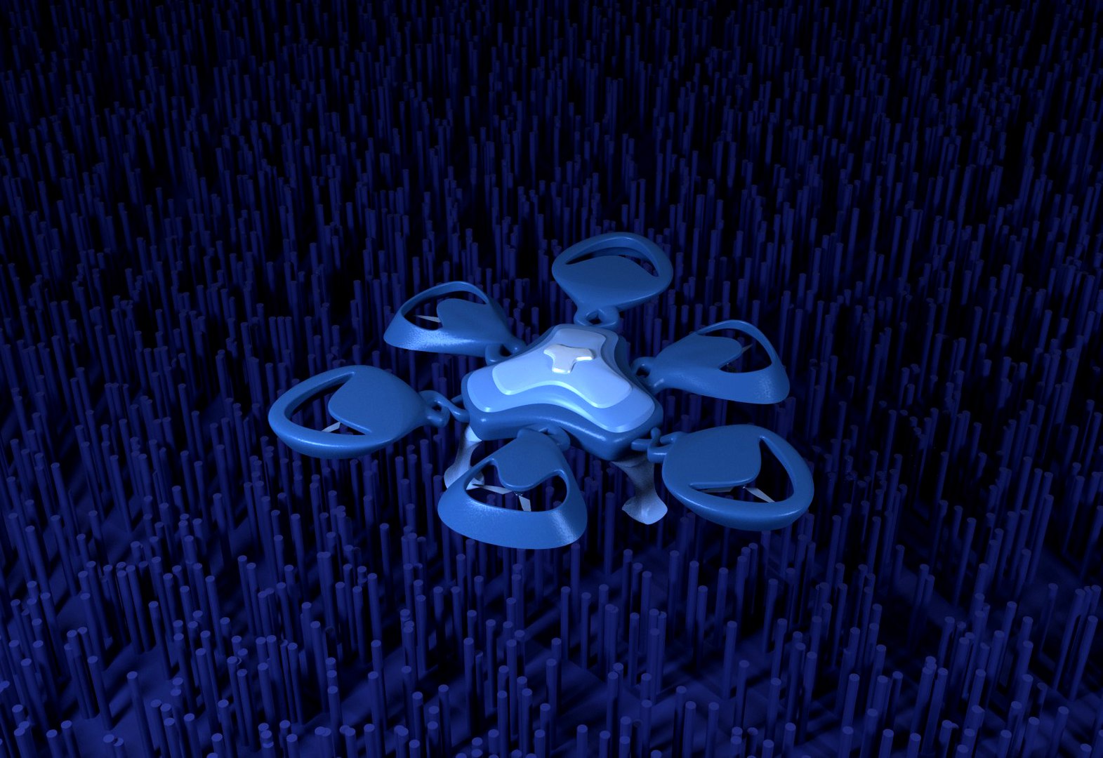 Drone Hexagon Dron 3D - TurboSquid 1622635