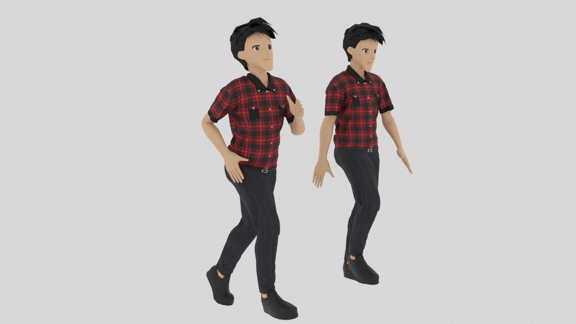 3D Cartoon Character Walking And Running Animation - TurboSquid 2004015