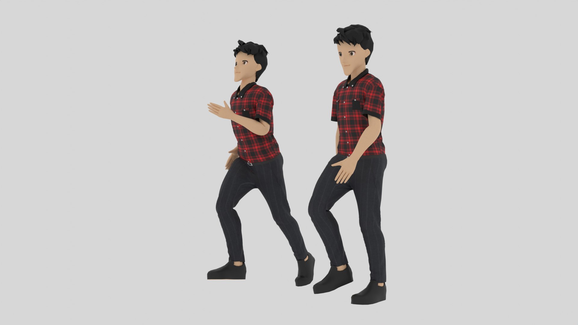 3D Cartoon Character Walking And Running Animation - TurboSquid 2004015