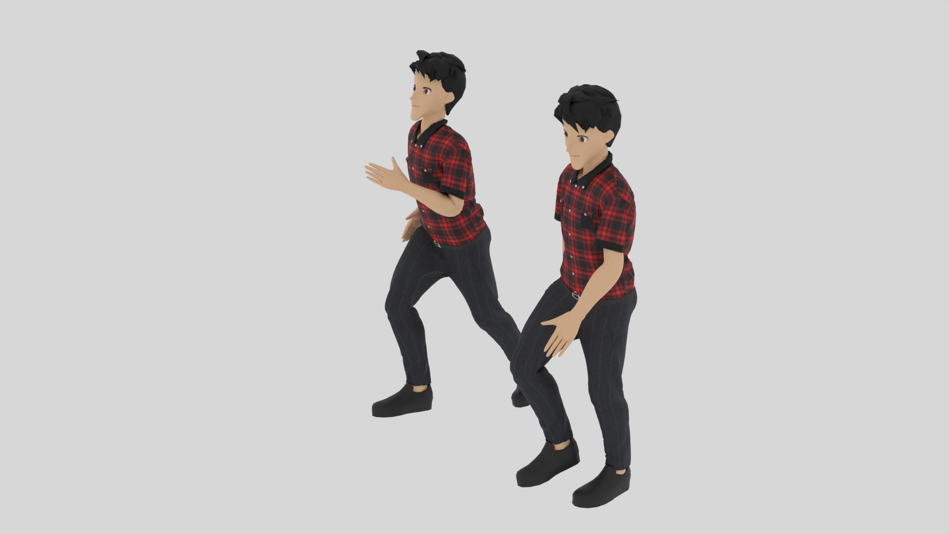 3D Cartoon Character Walking And Running Animation - TurboSquid 2004015