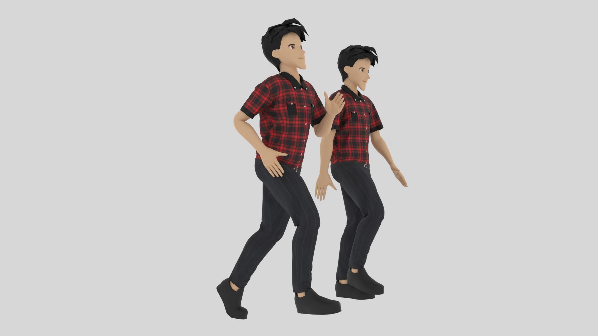 3D Cartoon Character Walking And Running Animation - TurboSquid 2004015