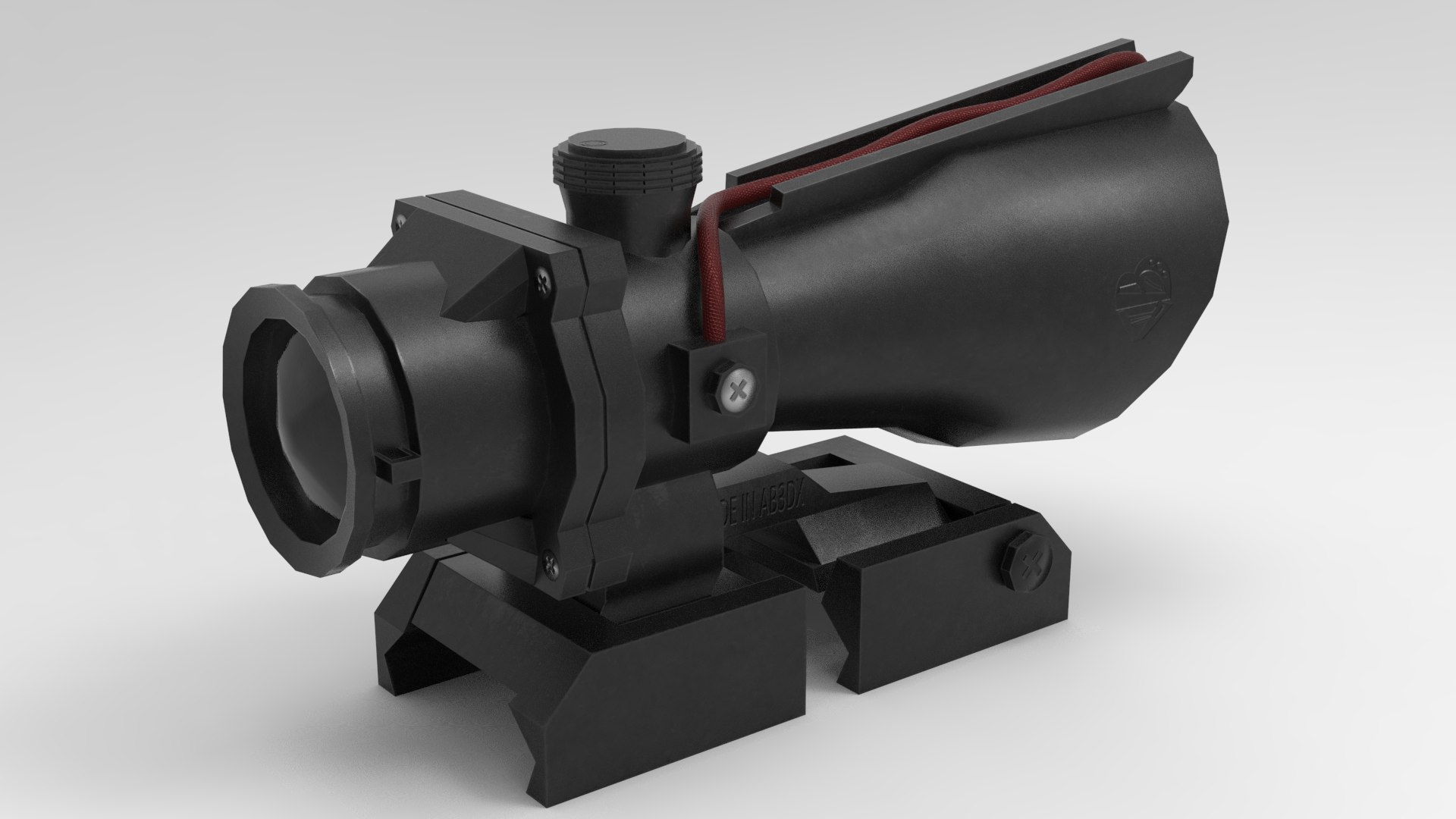 3D 4x Scope model - TurboSquid 1817922