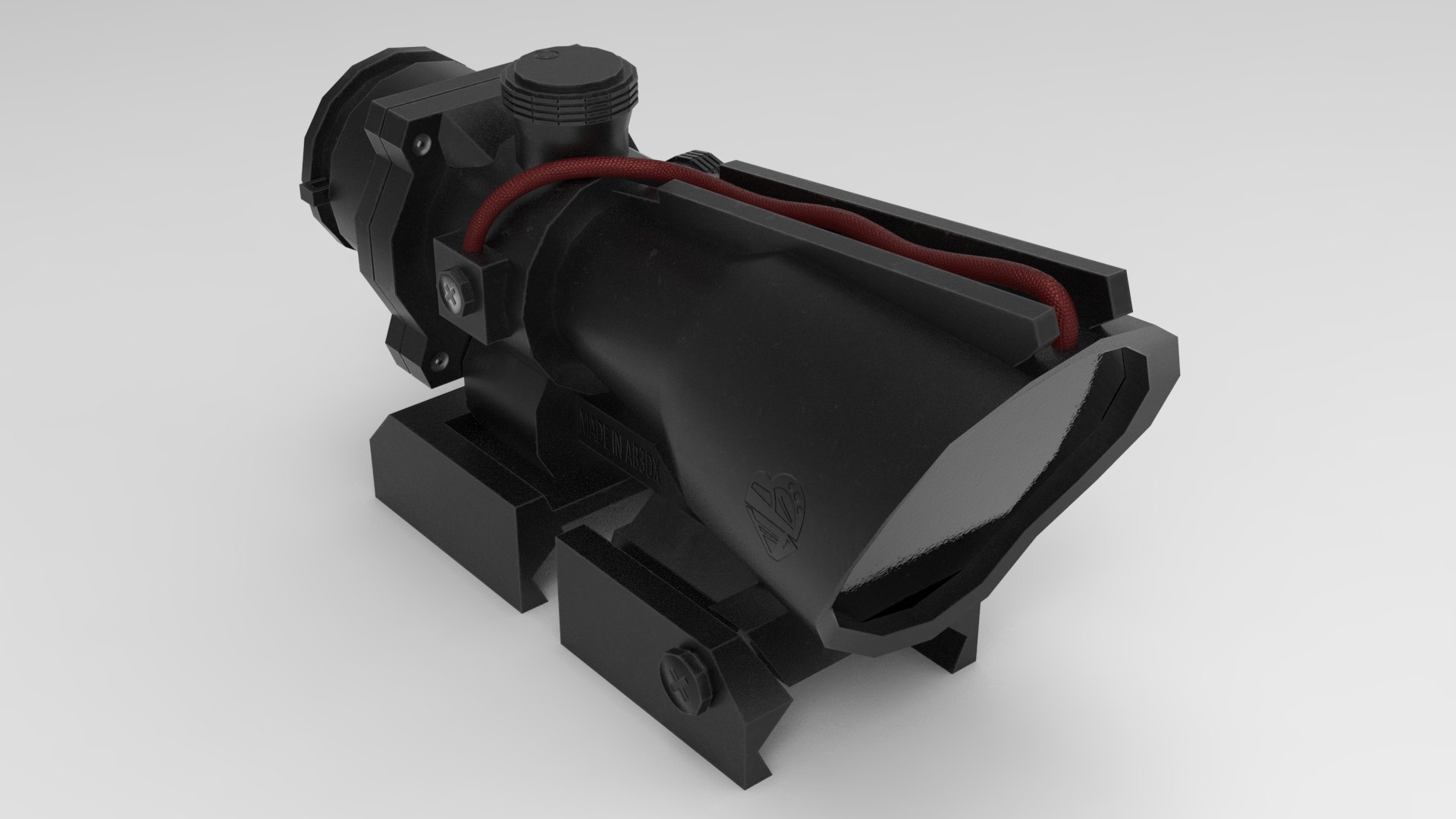 3D 4x Scope model - TurboSquid 1817922