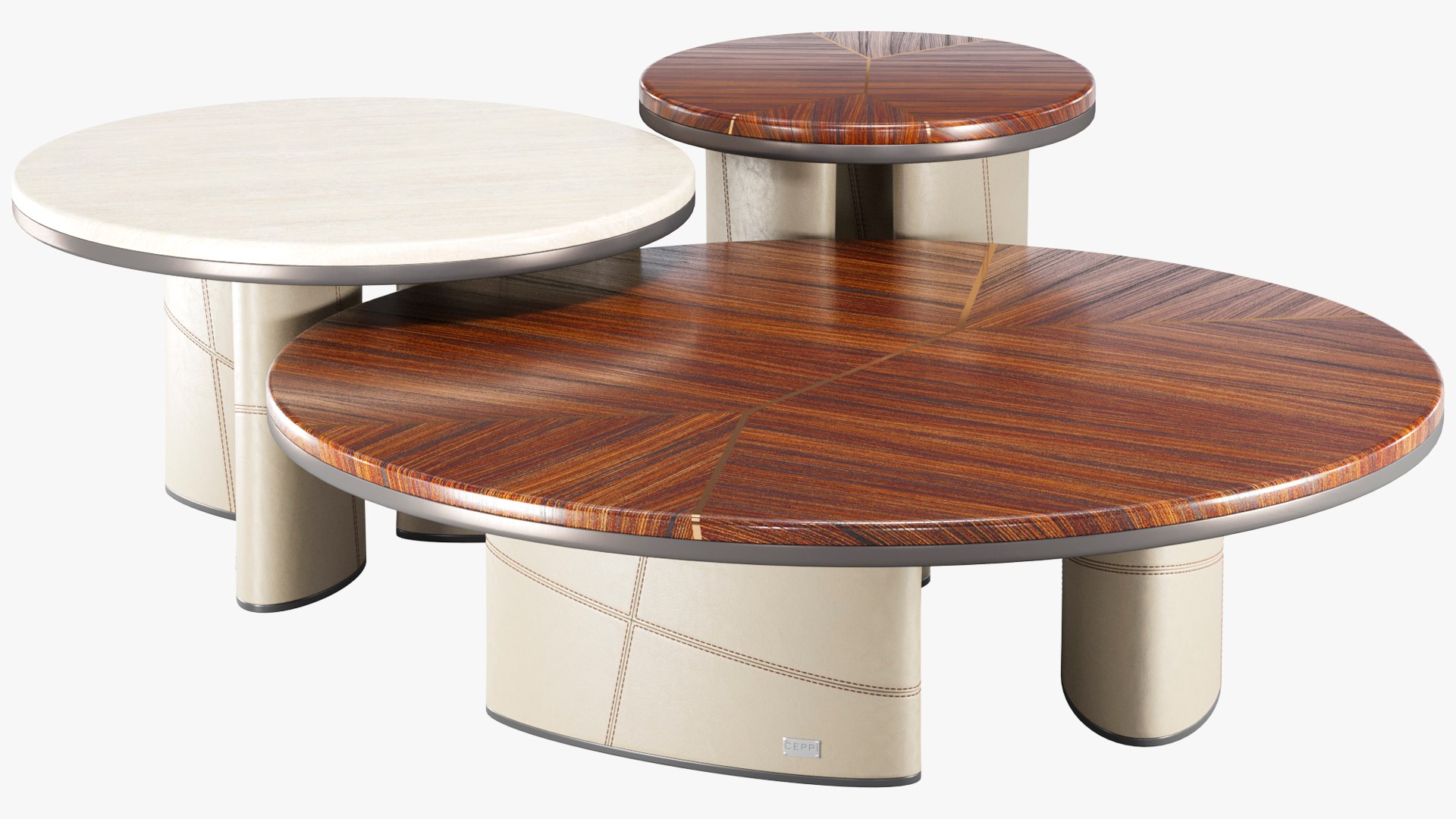 3D Coffee Table From Ceppi Factory WaveSantos Collection - TurboSquid 2335766
