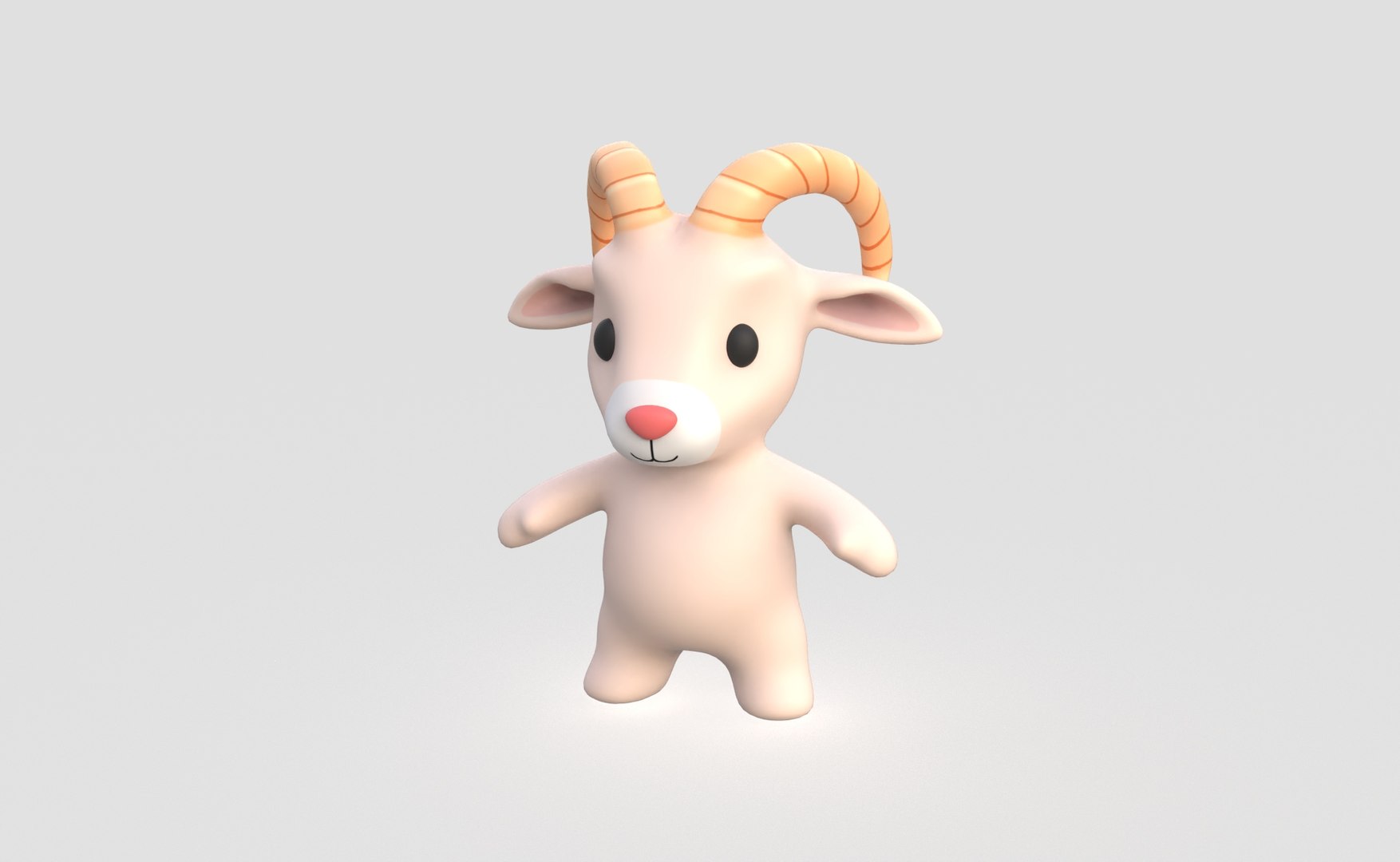 Little Animal Baby - Goat Cute - Animated 3D Model - TurboSquid 2283377