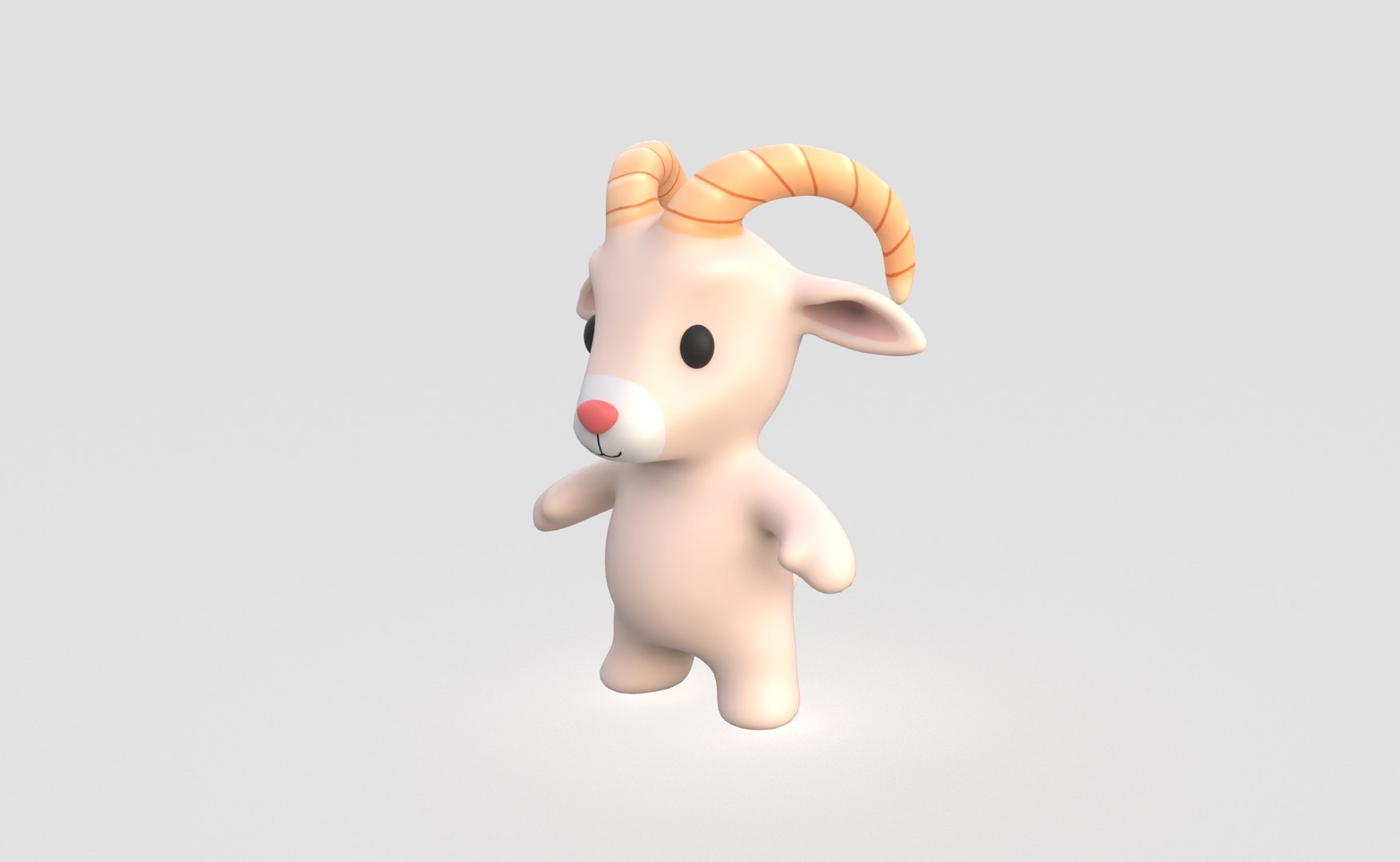 Little Animal Baby - Goat Cute - Animated 3D Model - TurboSquid 2283377