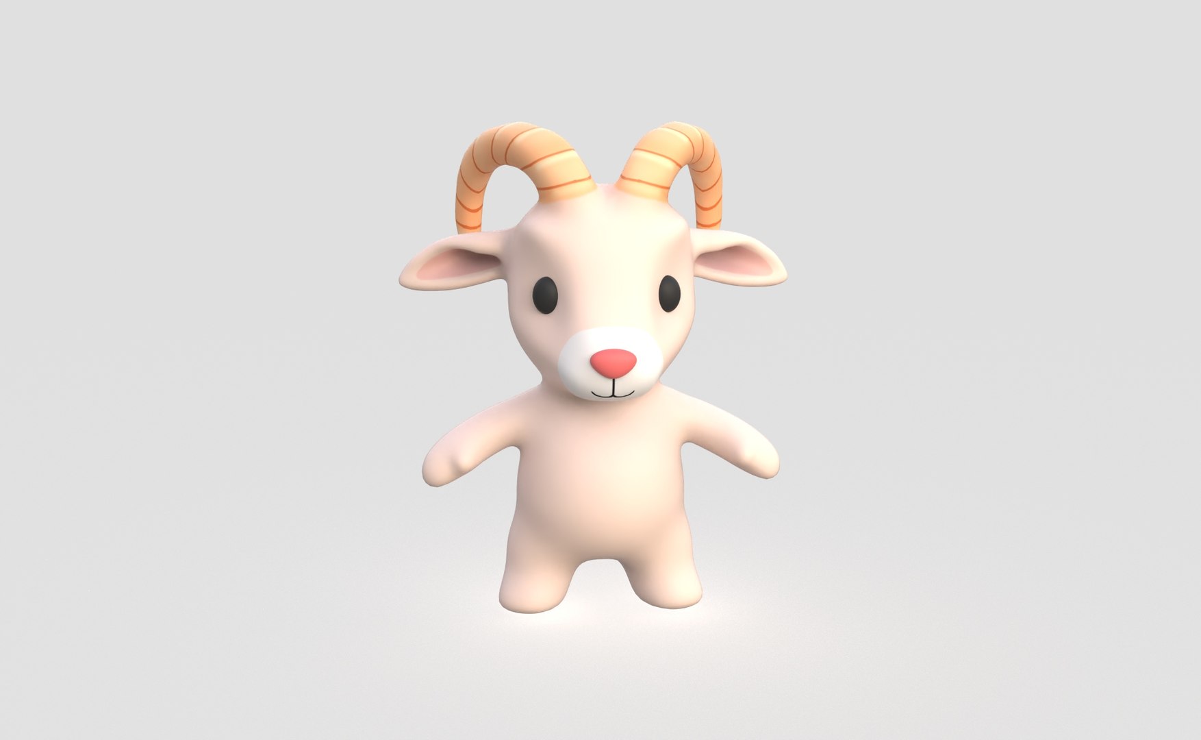 Little Animal Baby - Goat Cute - Animated 3D Model - TurboSquid 2283377