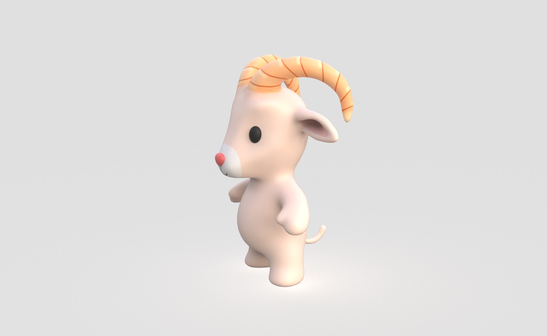 Little Animal Baby - Goat Cute - Animated 3D Model - TurboSquid 2283377