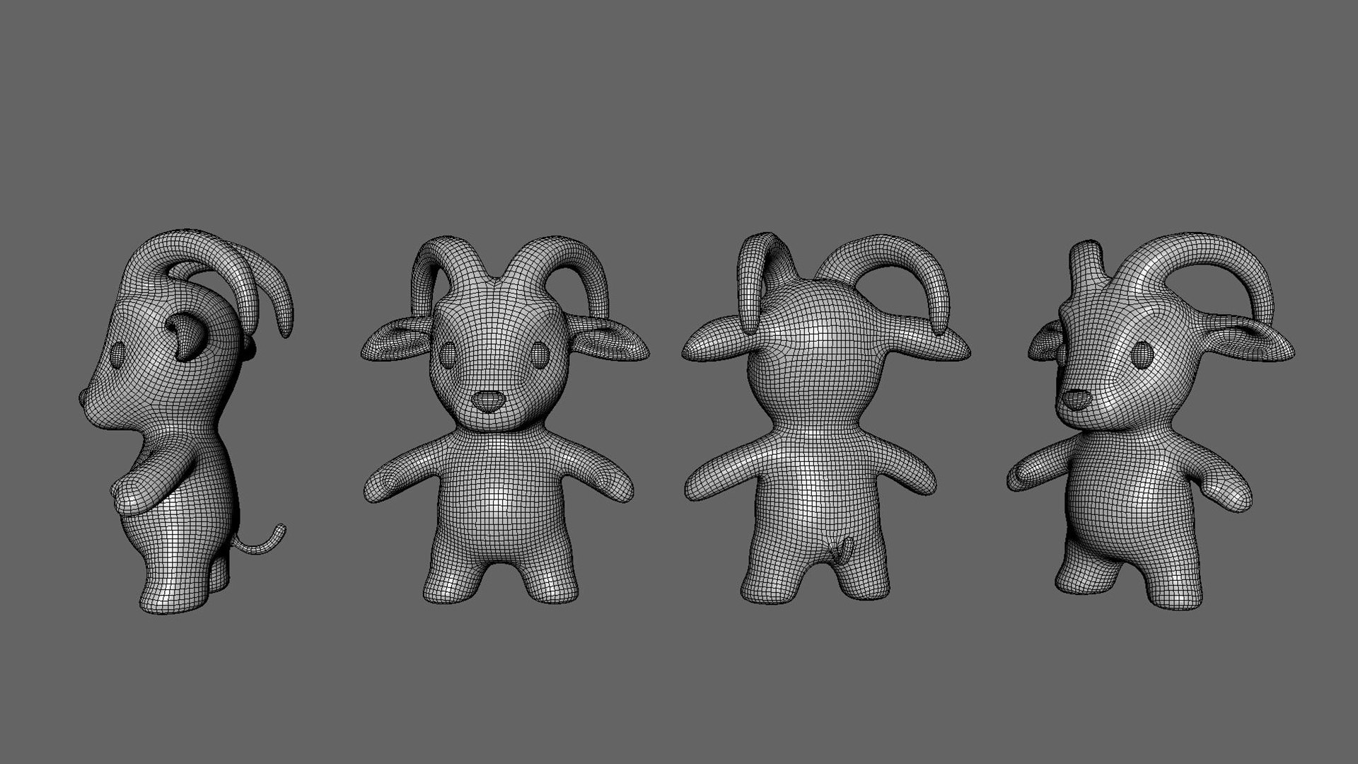 Little Animal Baby - Goat Cute - Animated 3D Model - TurboSquid 2283377