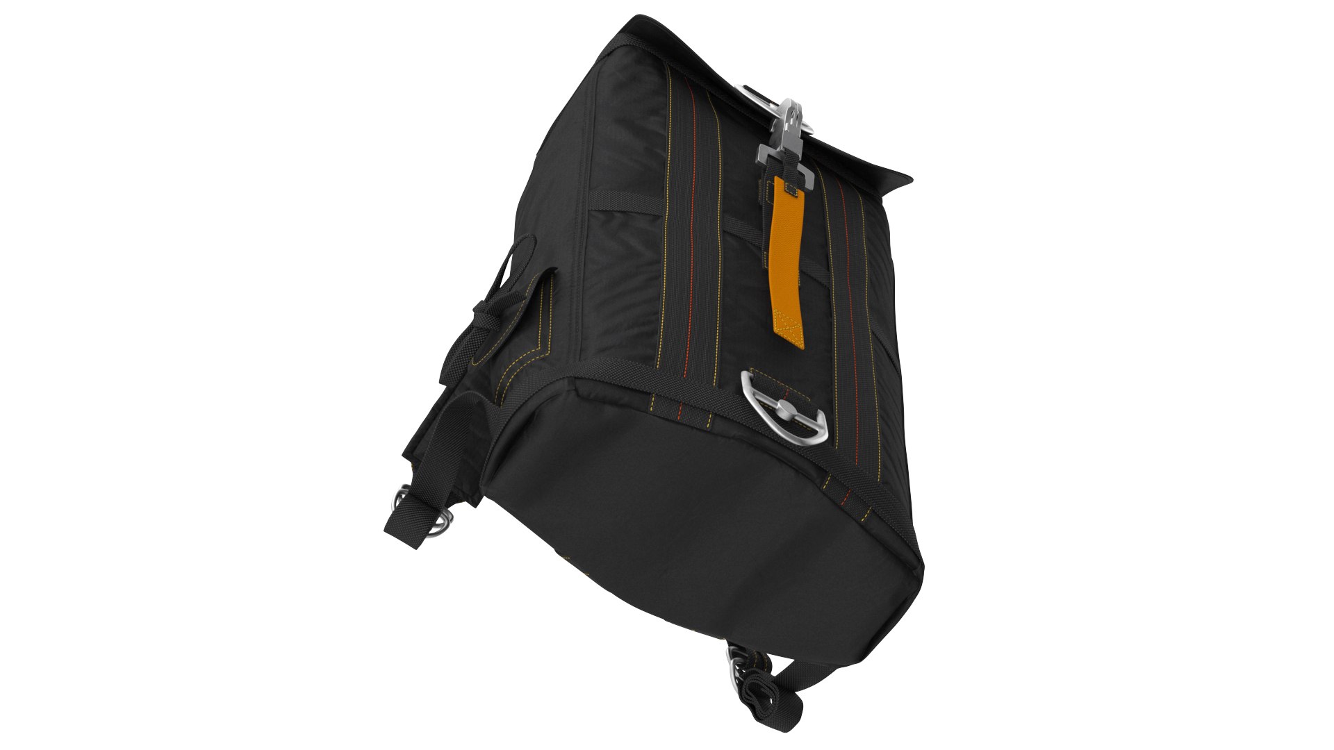 Parachute Pack Travel Backpack Black 3D Model - TurboSquid 2084354