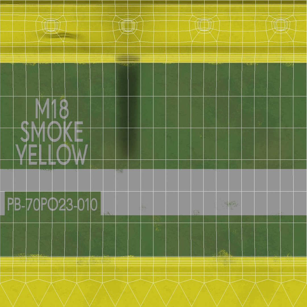 3ds max m18 yellow smoke grenade