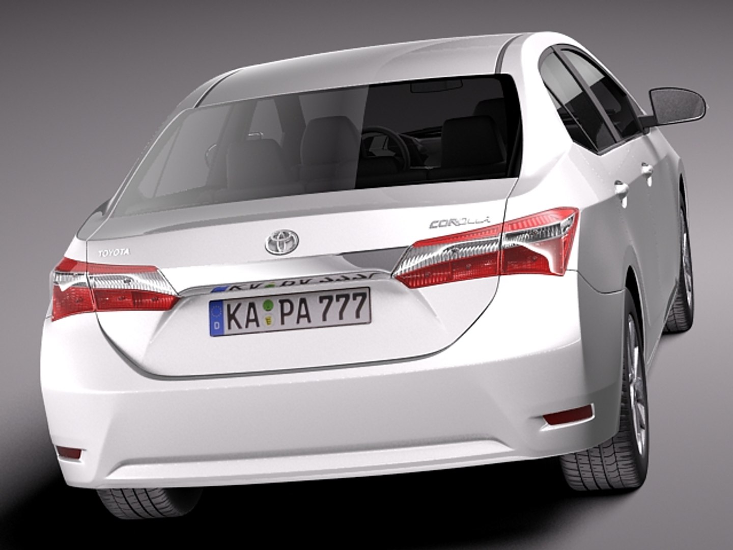 3d model 2013 2014 sedan toyota