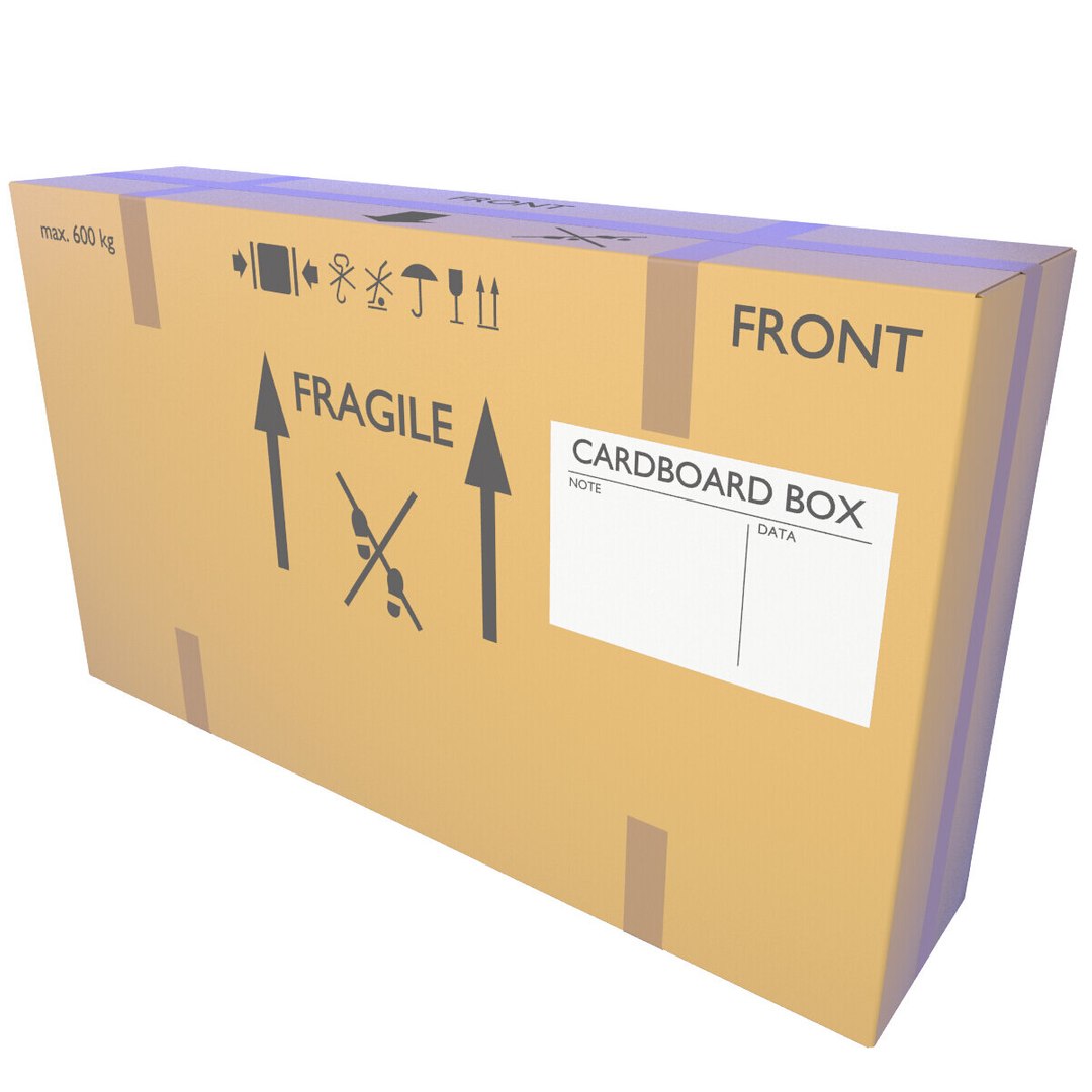 3D Model Shipping Cardboard Box 5 - TurboSquid 2096887