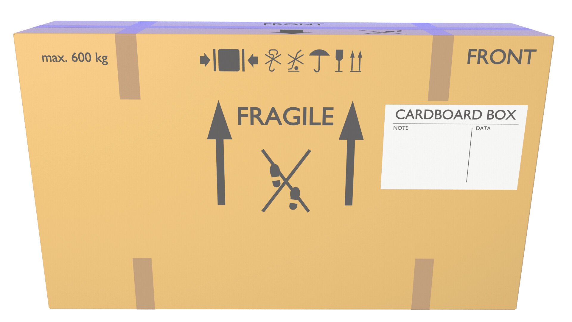 3D Model Shipping Cardboard Box 5 - TurboSquid 2096887