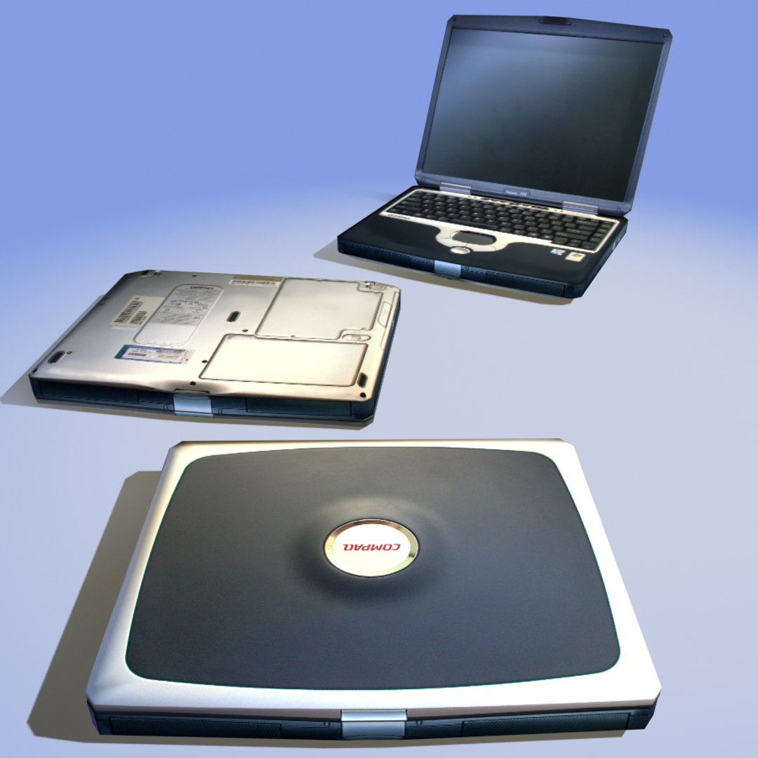Notebook Compaq 3d Model