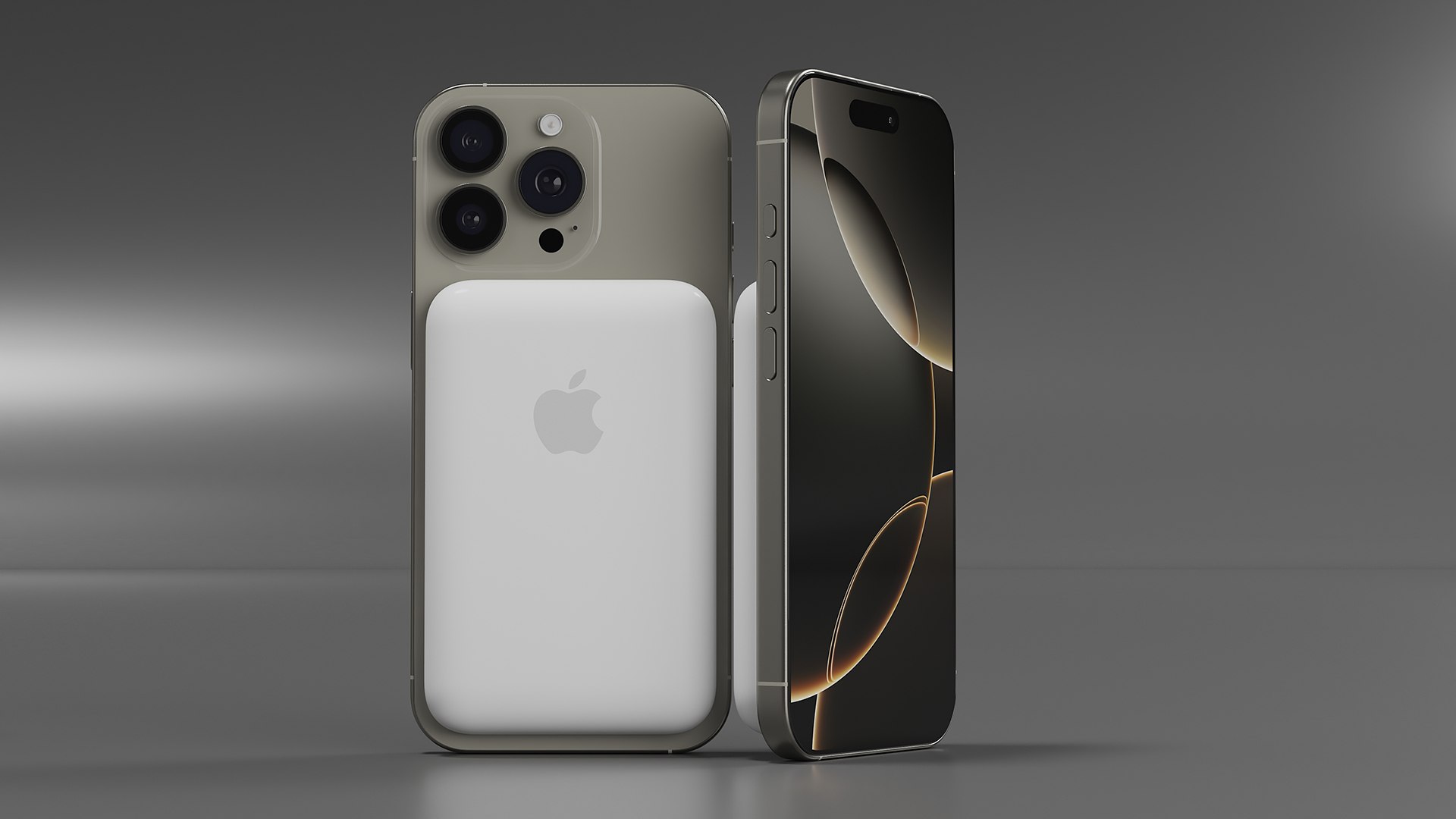 3D IPhone 16 Pro And MagSafe Battery Pack - TurboSquid 2310750