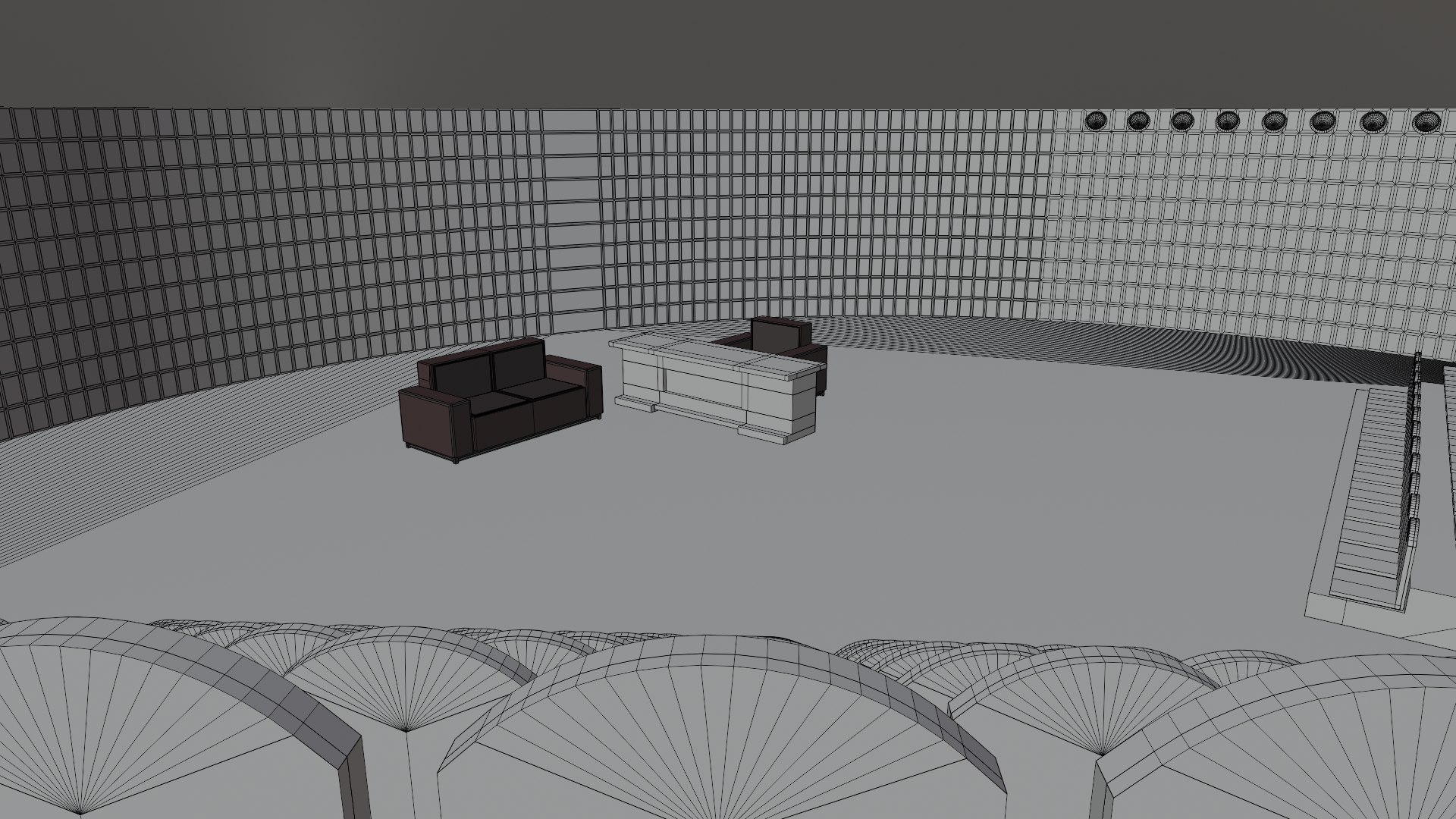 3D Talk Show Studio Model - TurboSquid 2140296