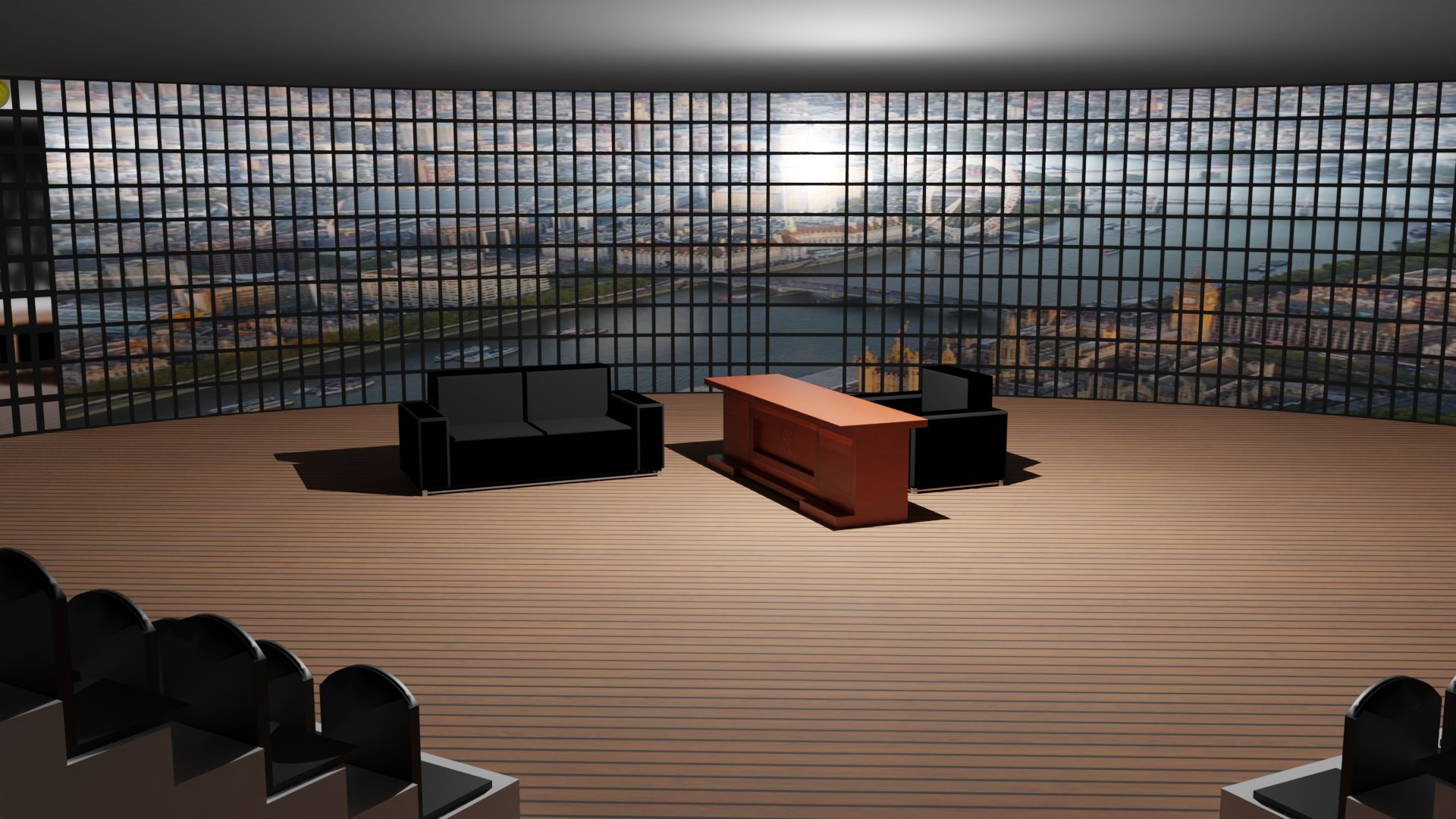 3D Talk Show Studio Model - TurboSquid 2140296