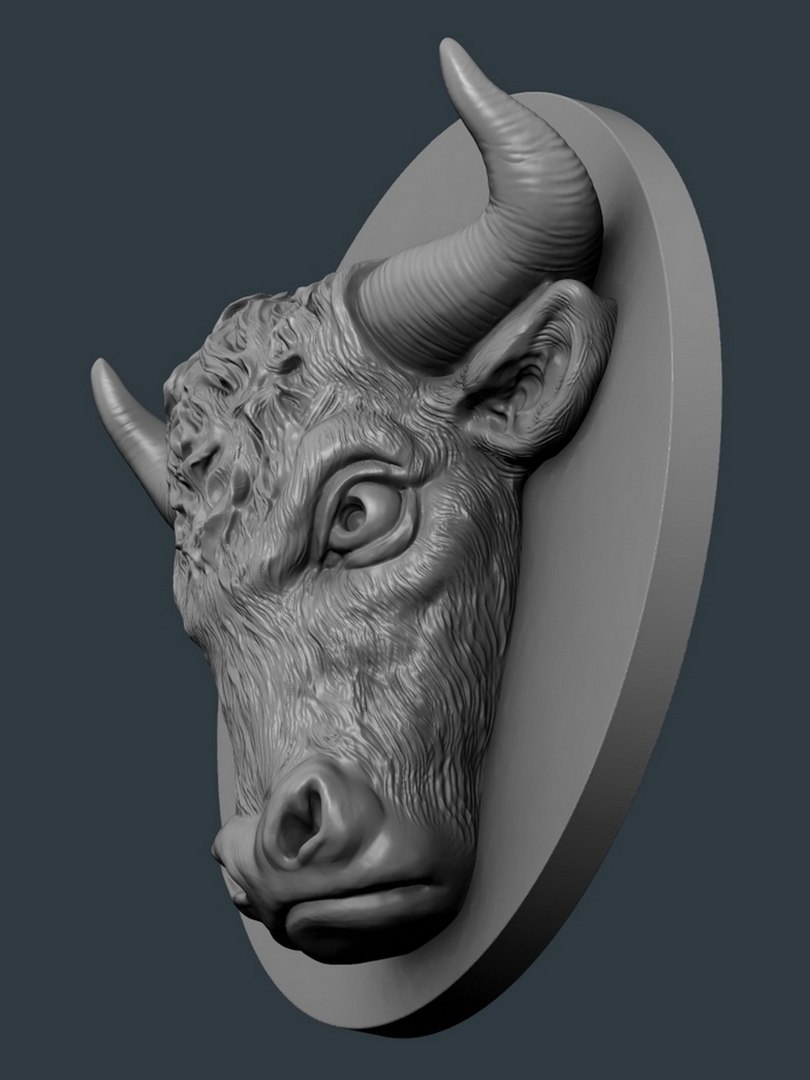Bull Head 3D - TurboSquid 1795132