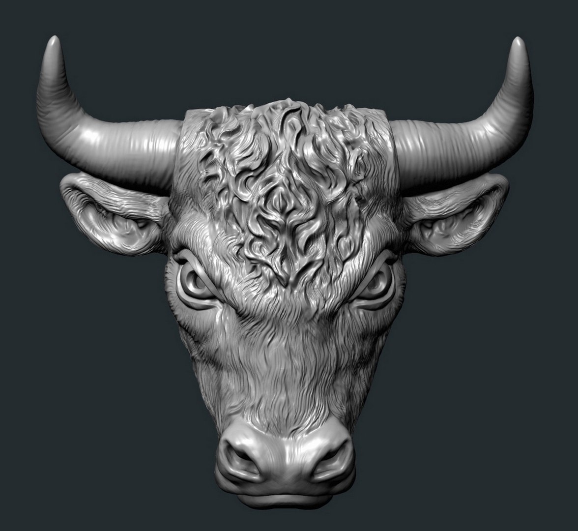 Bull Head 3D - TurboSquid 1795132