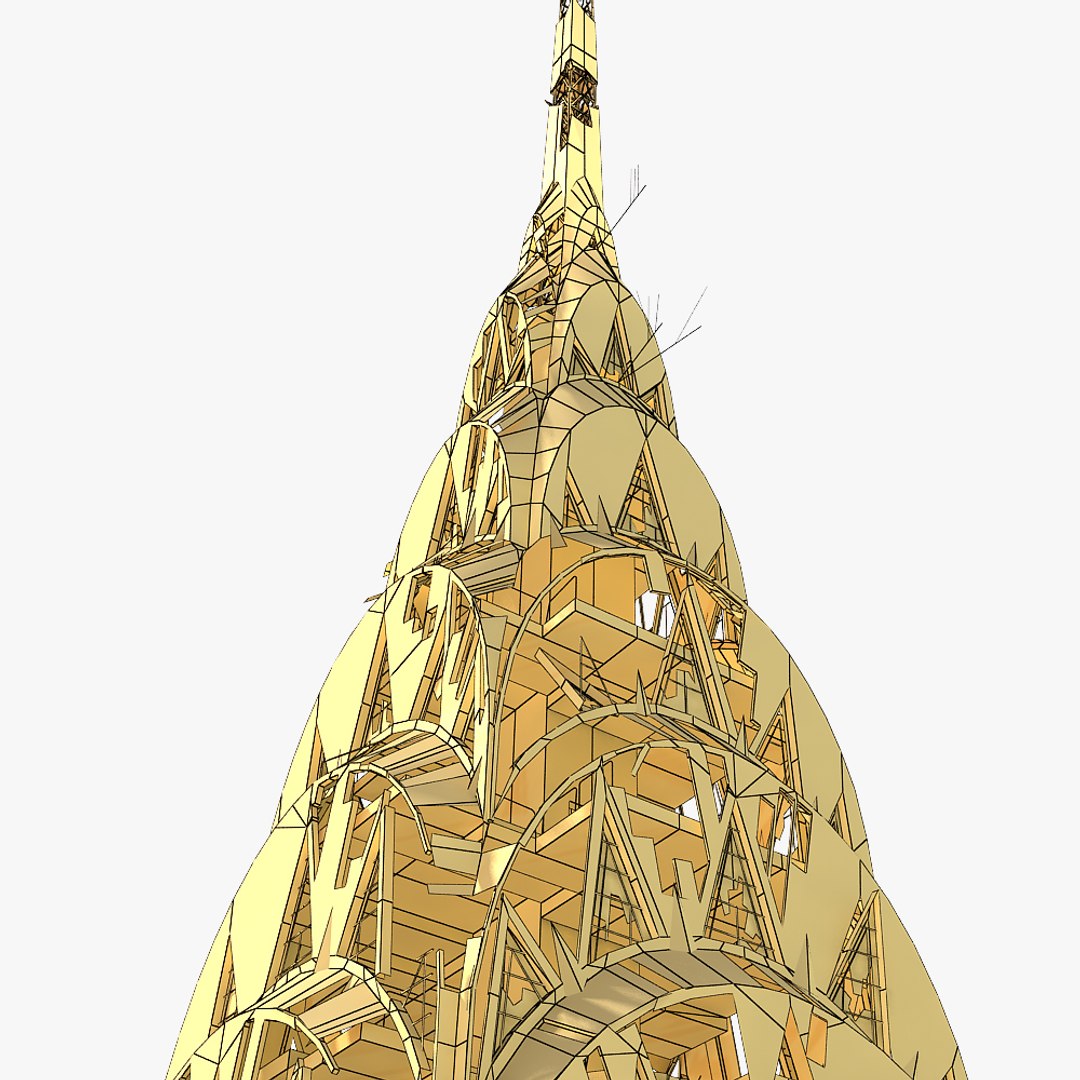 Destroyed Chrysler Building 3ds