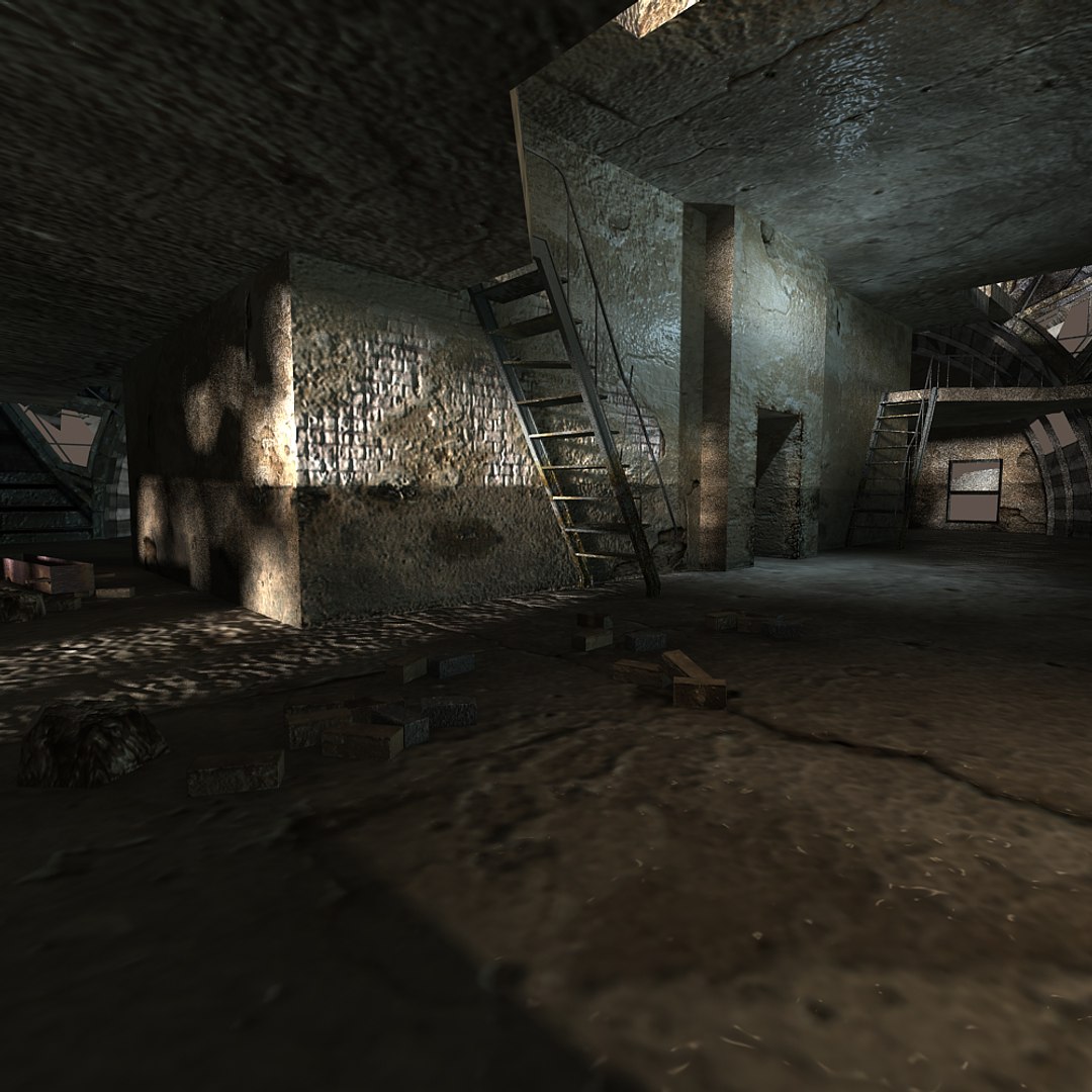 Destroyed Chrysler Building 3ds