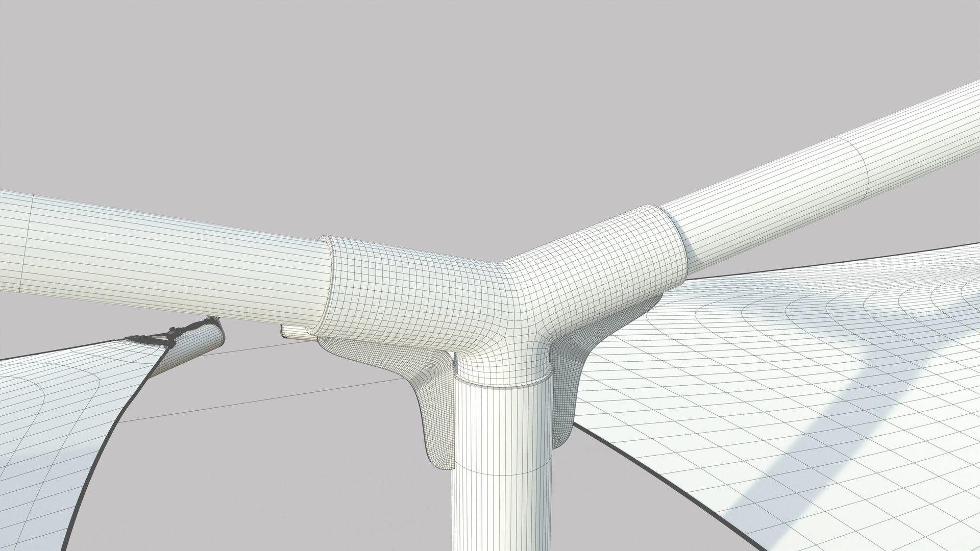 3D Tensile Shade Structure - TurboSquid 2374983