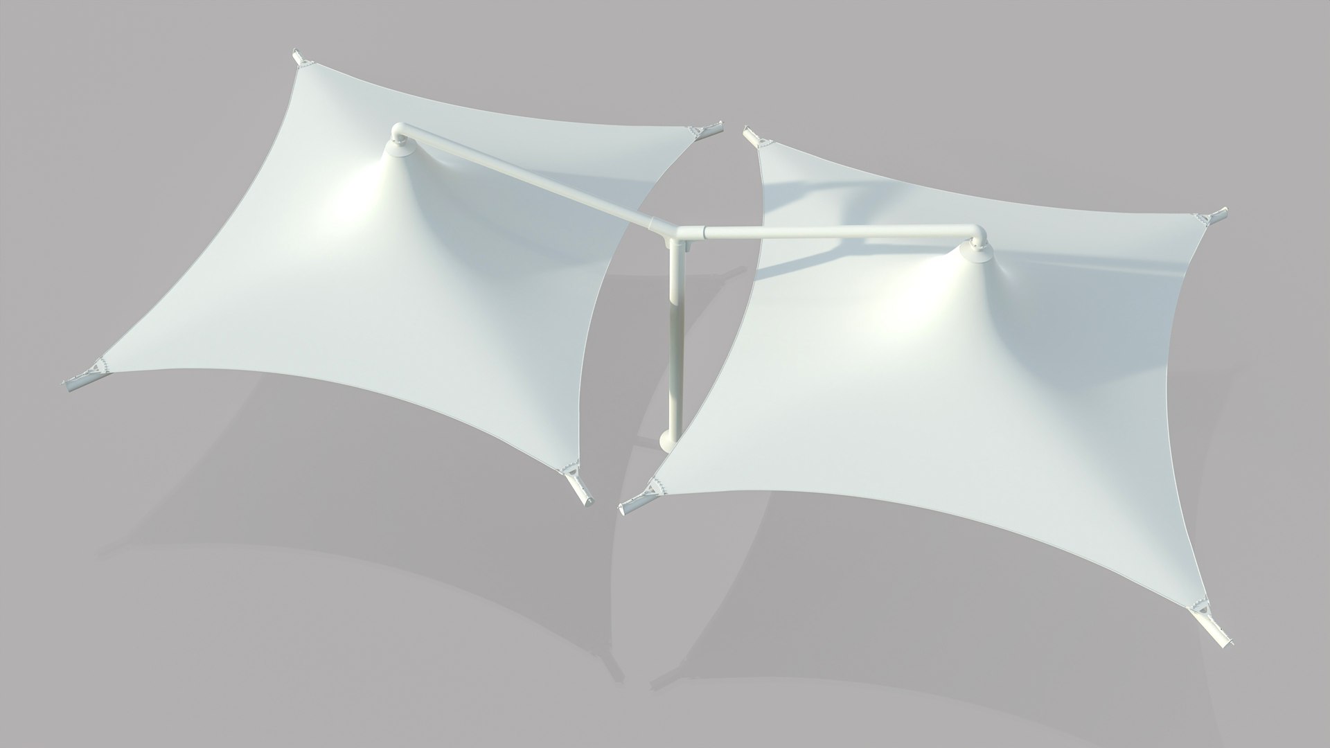 3D Tensile Shade Structure - TurboSquid 2374983