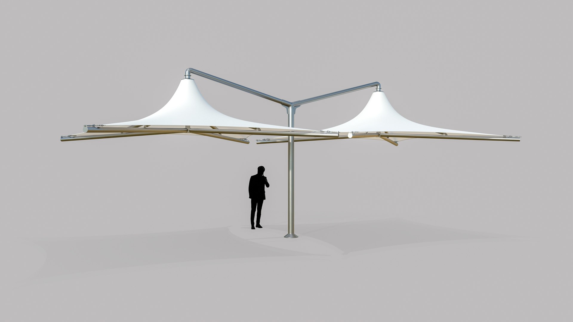 3D Tensile Shade Structure - TurboSquid 2374983