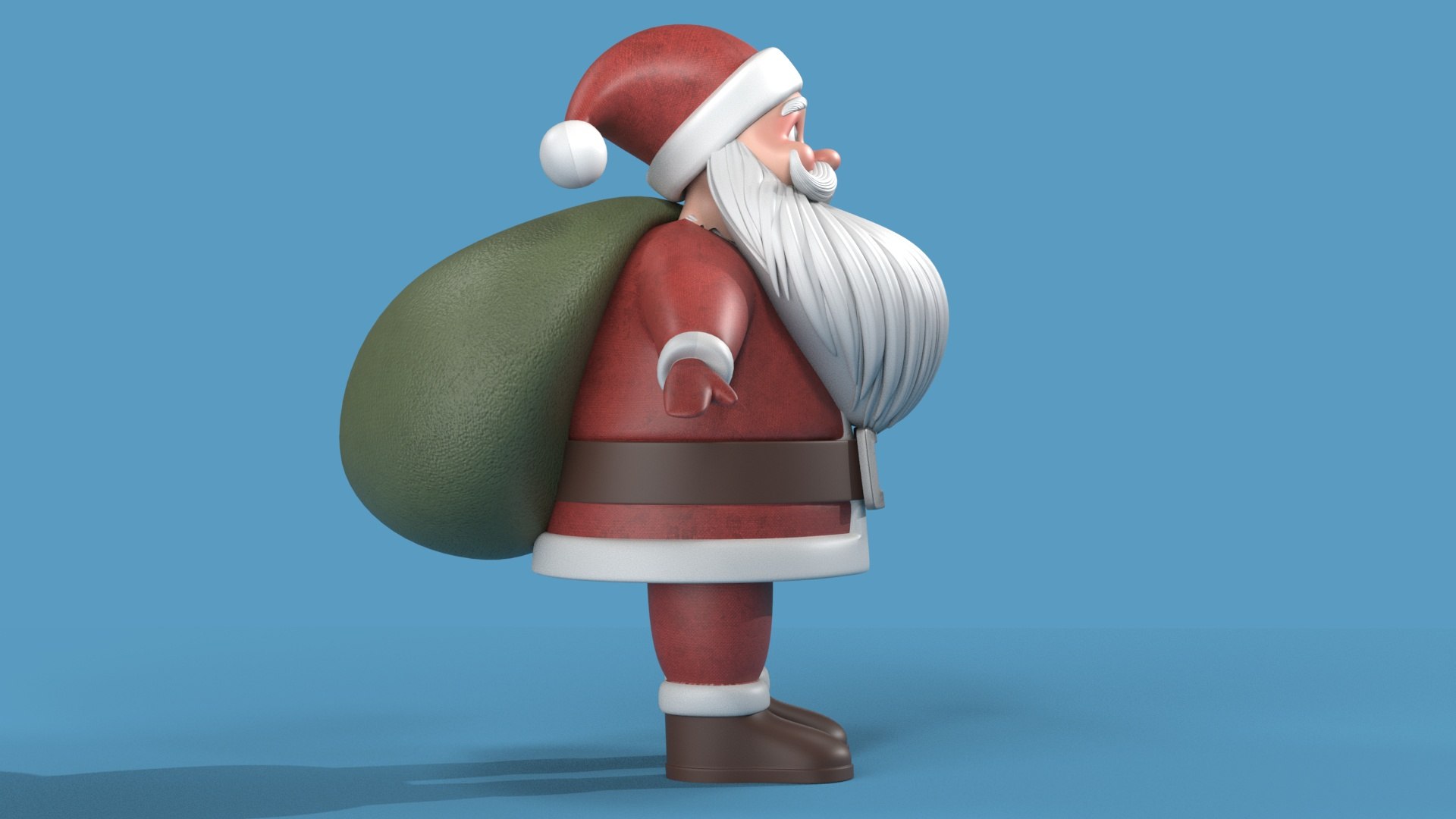 Santa Claus Stylized Cartoon 3D Model 3D Model 3D Model - TurboSquid ...