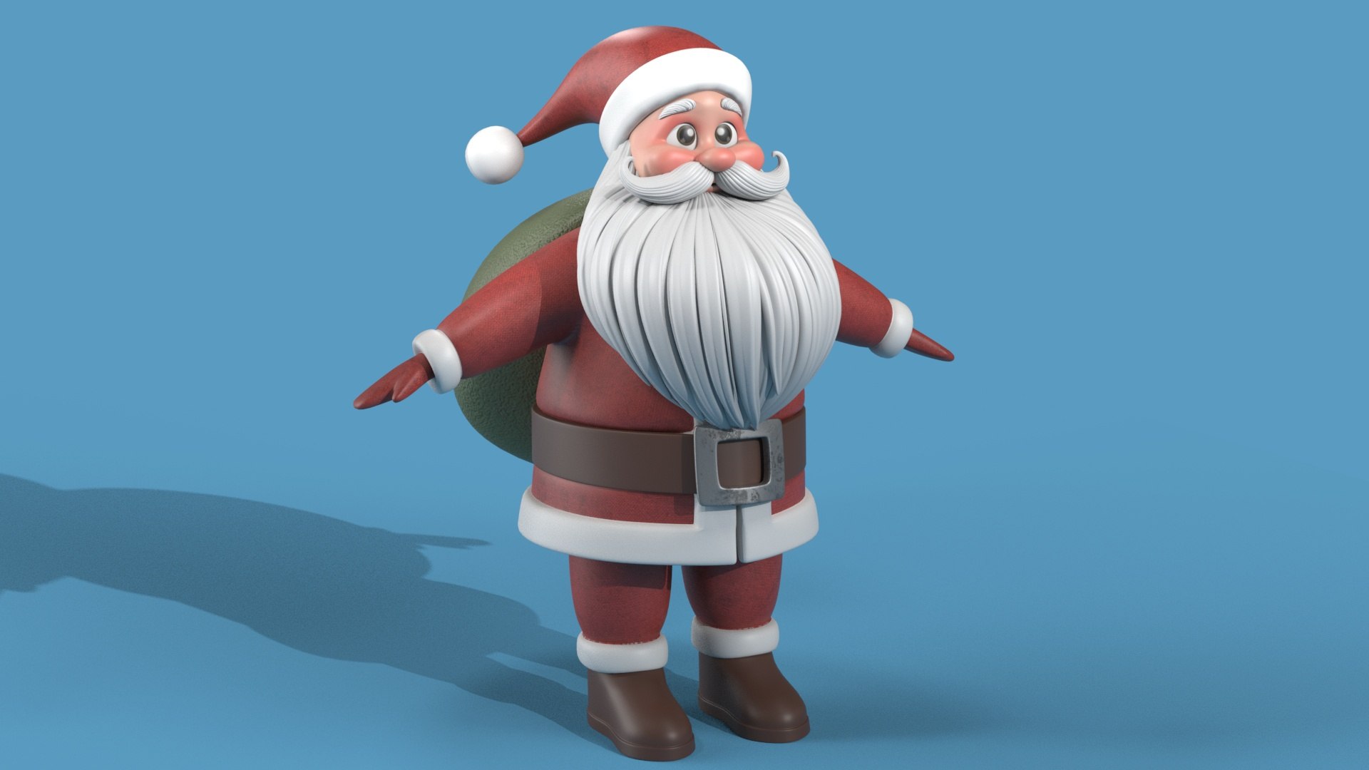 Santa Claus Stylized Cartoon 3D Model 3D Model 3D Model - TurboSquid ...