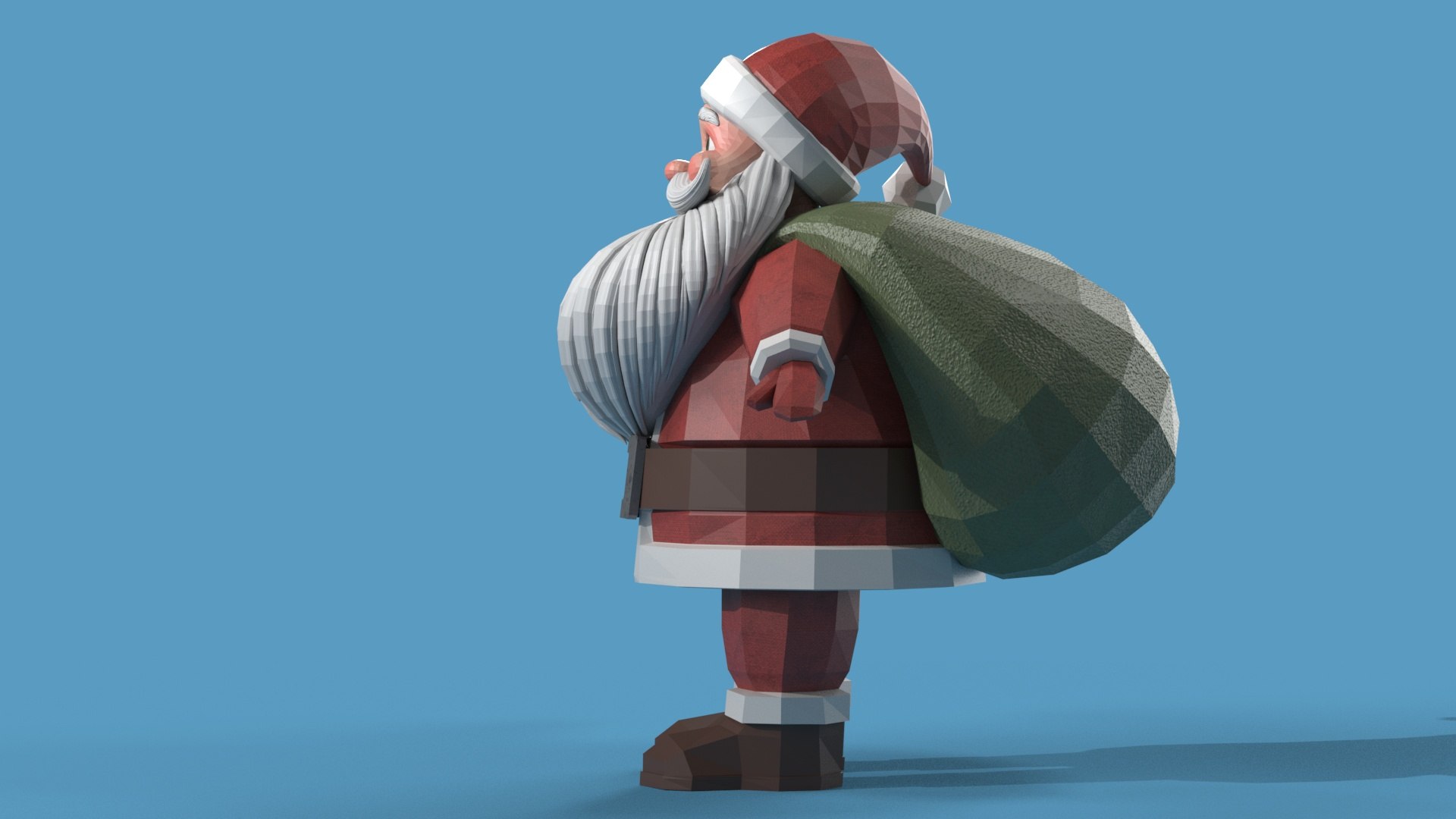 Santa Claus stylized cartoon 3D model 3D model 3D model - TurboSquid ...