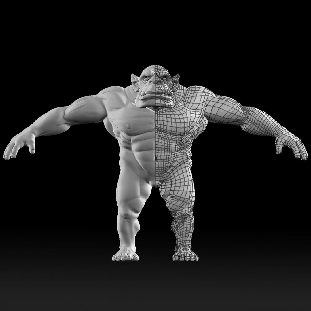 3D Model Orc Base Mesh 3D Model - TurboSquid 1807526