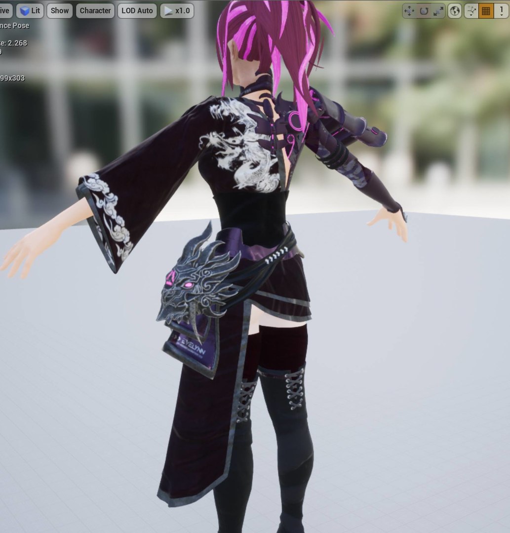 3D Model Cyberpunk Character - TurboSquid 1534405