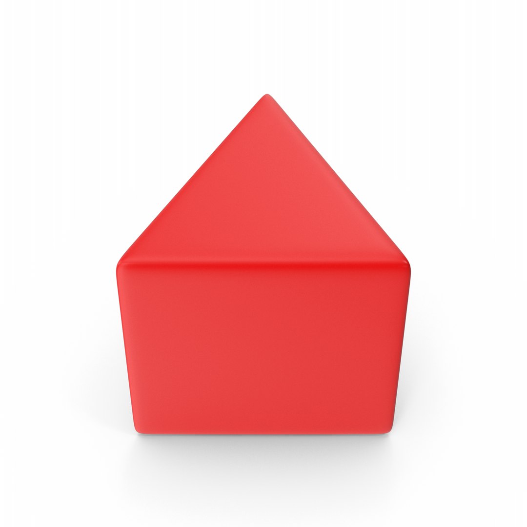 3D Red Shape Triangle - TurboSquid 2212238