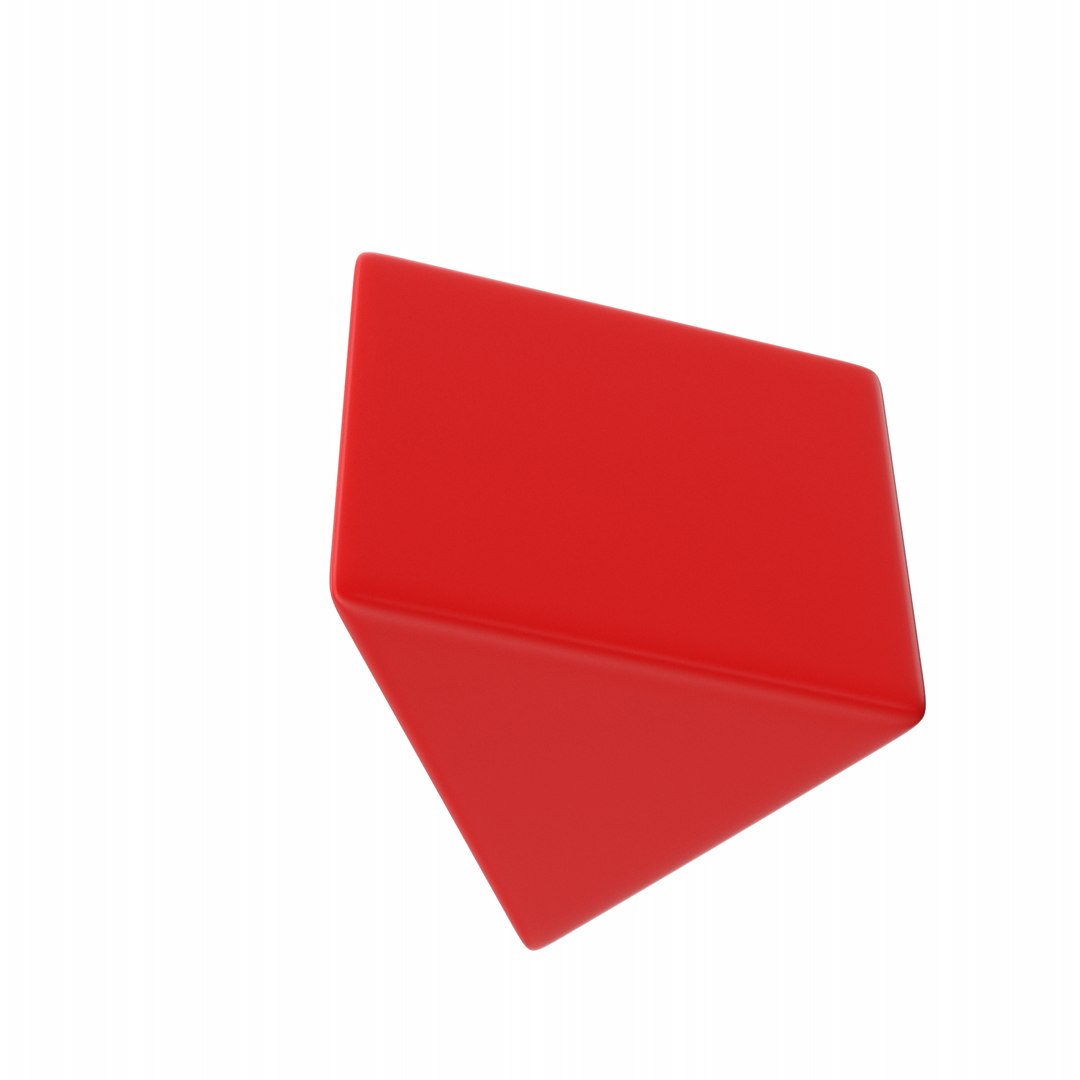 3D Red Shape Triangle - TurboSquid 2212238